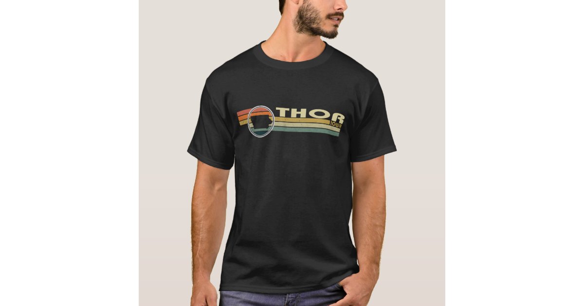 Iowa - Vintage 1980s Style THOR, IA T-Shirt | Zazzle