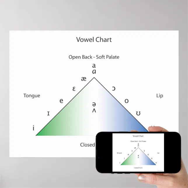 IPA vowel chart | Zazzle