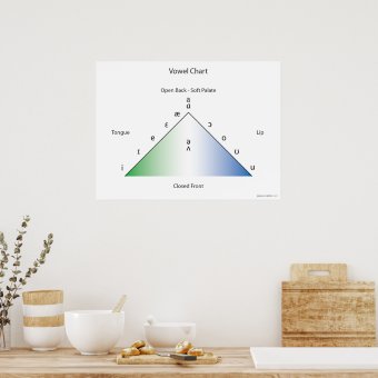 IPA vowel chart | Zazzle
