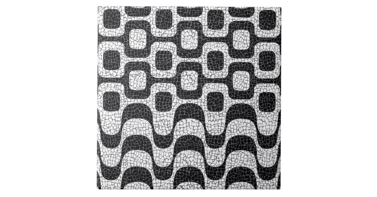 Ipanema / Copacabana Boardwalk Ceramic Tile | Zazzle