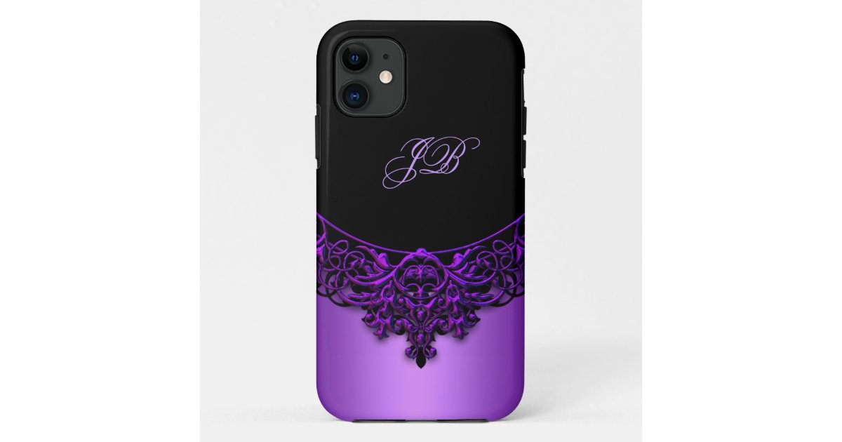 iPhone 5 Case-Mate Case Purple Black | Zazzle