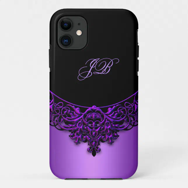 iPhone 5 Case-Mate Case Purple Black | Zazzle