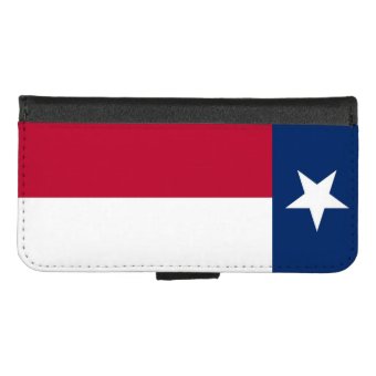 iPhone 7/8 Wallet Case with Texas flag | Zazzle