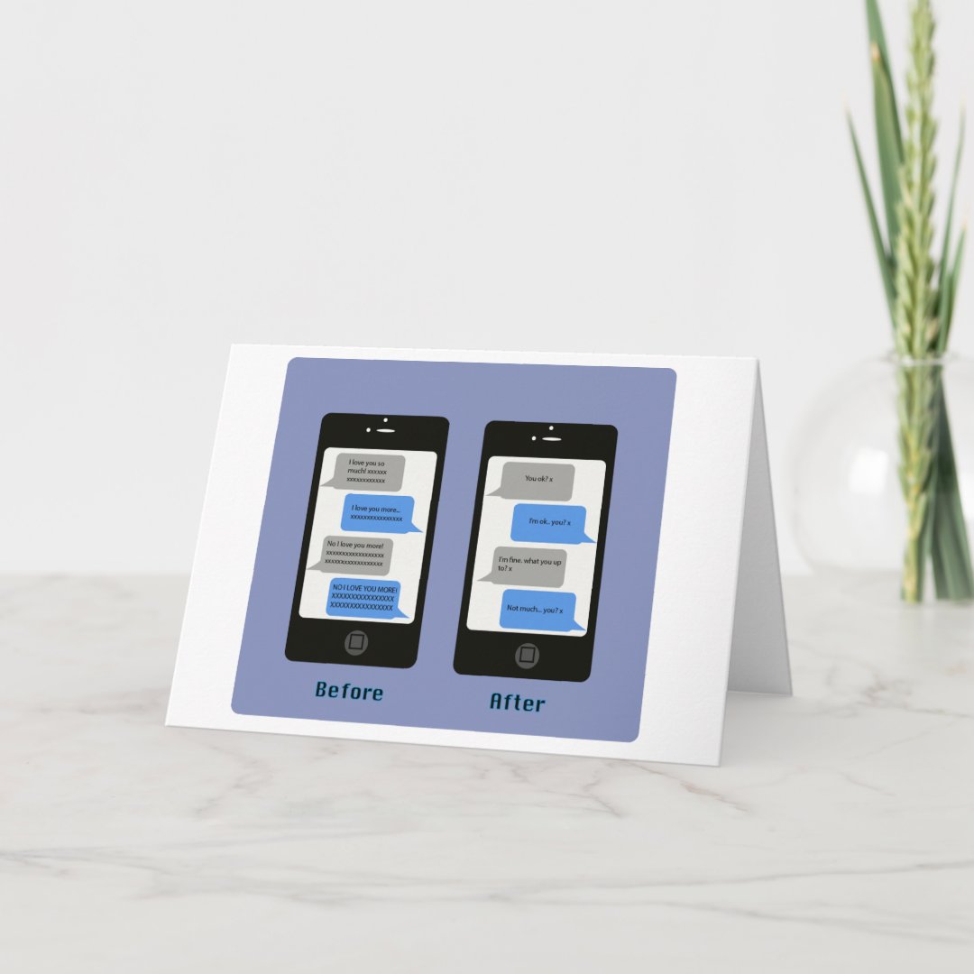 iPhone anniversary card | Zazzle