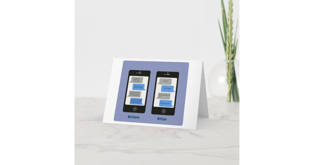 iPhone anniversary card | Zazzle