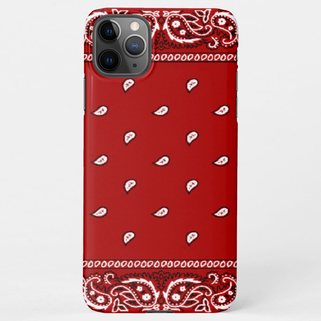 iPhone Bandana Red Phone Case | Zazzle