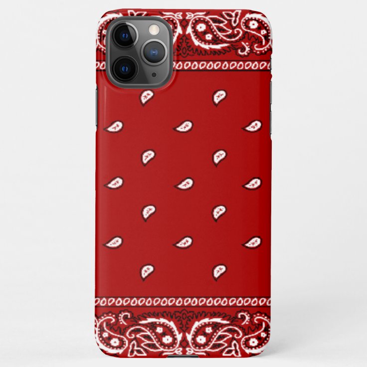 iPhone Bandana Red Phone Case | Zazzle