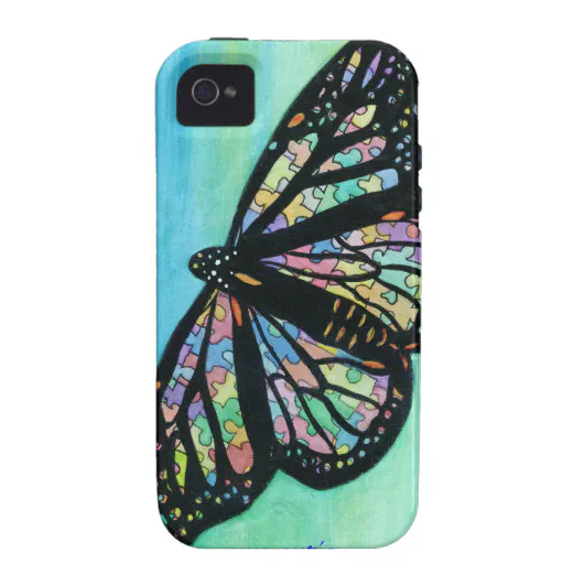 Iphone case with butterfly art by Jann Ellis Thoma | Zazzle