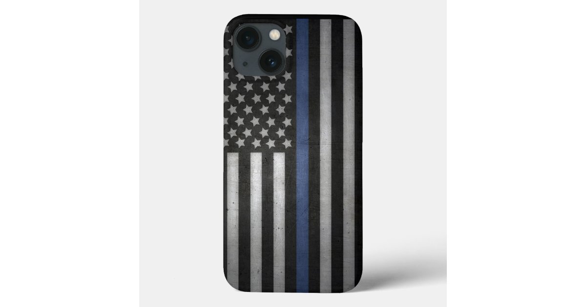 iPhone Thin Blue Line Cell Phone Case | Zazzle