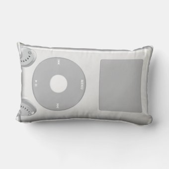 iPod Black and White Pillow | Zazzle