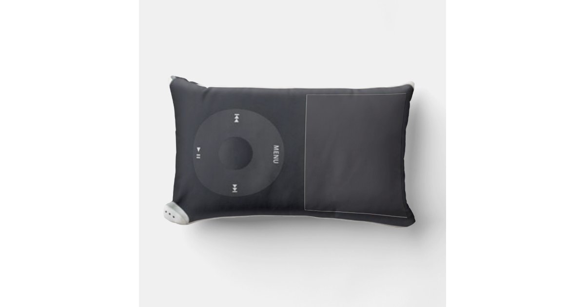 iPod Black and White Pillow | Zazzle