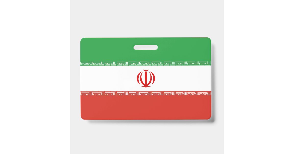 Iran flag badge | Zazzle