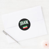 Iran Flag Classic Round Sticker | Zazzle