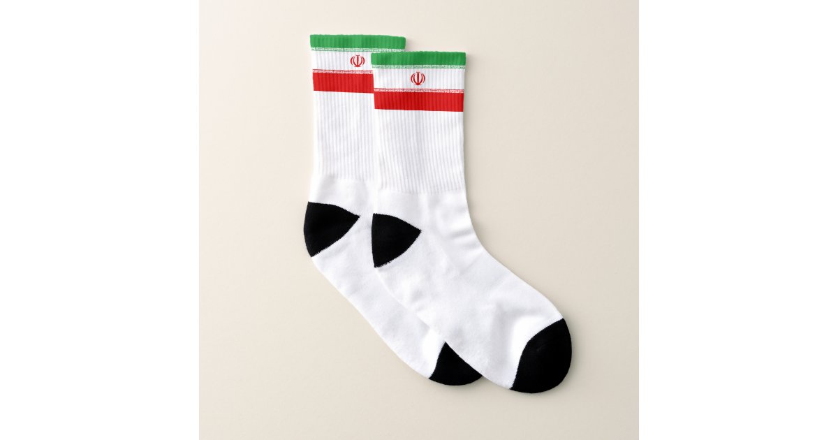Iran Flag Socks | Zazzle