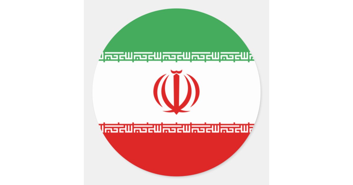 Iran Flag Sticker | Zazzle