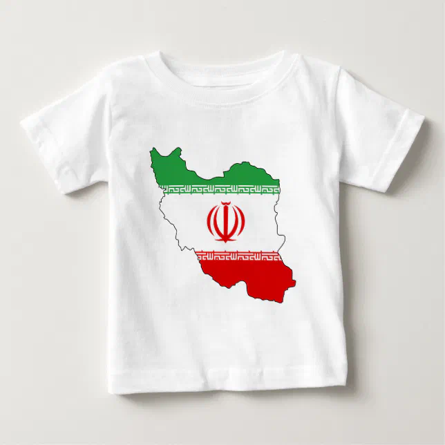 Iran IR , Flag, Coat of arms جمهوری اسلامی ایران Baby T-Shirt | Zazzle
