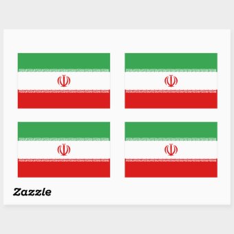 Iran/Iranian/Irani Flag Rectangular Sticker | Zazzle