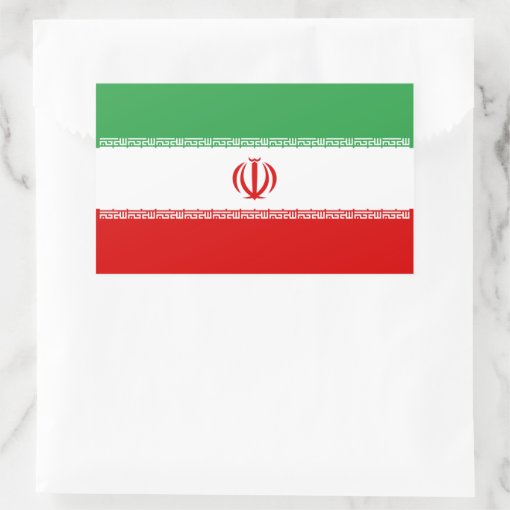 Iran/Iranian/Irani Flag Rectangular Sticker | Zazzle
