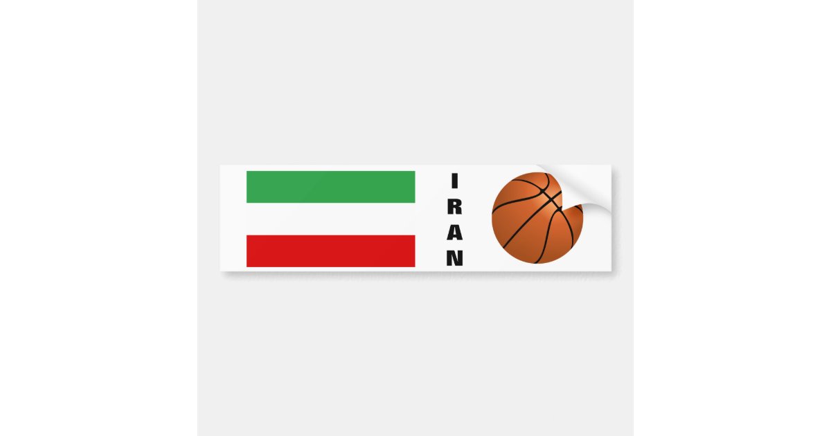 Iran National Basketball Team Bumper Sticker | Zazzle