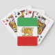 Iran, Persian flag with Lion, Shah of Iran Poker Cards | Zazzle