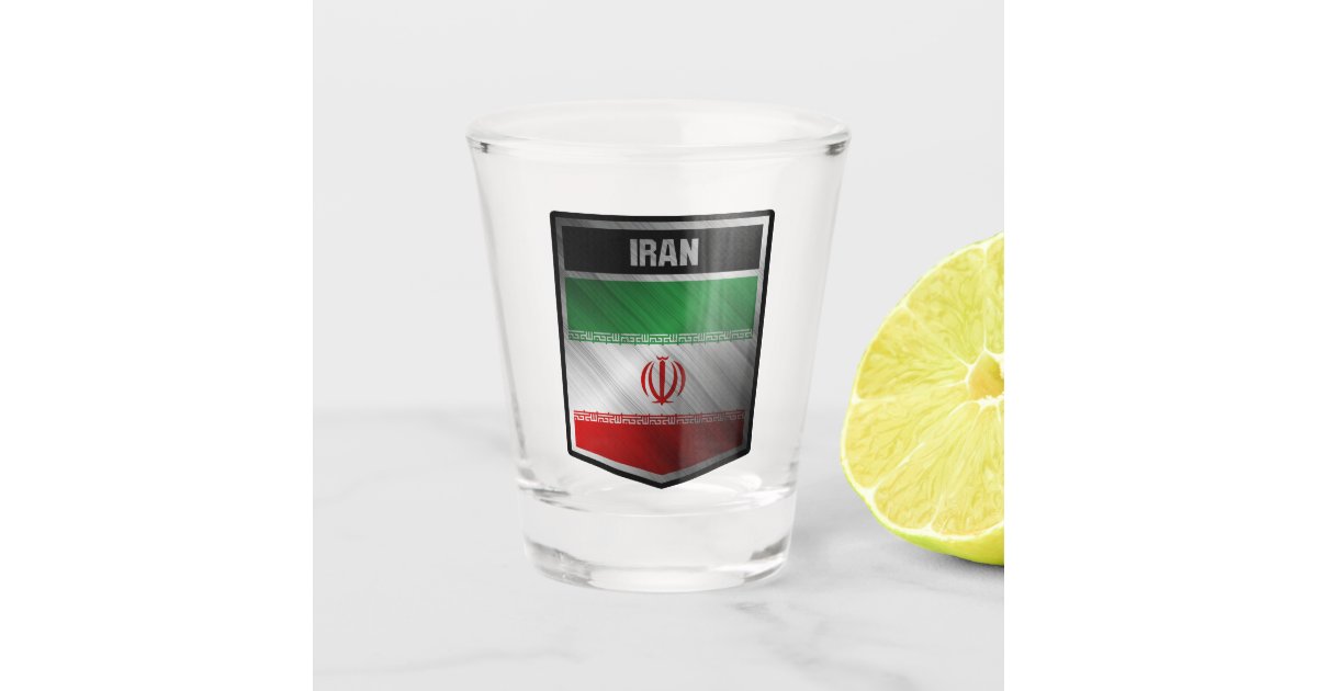 Iran Shot Glass | Zazzle