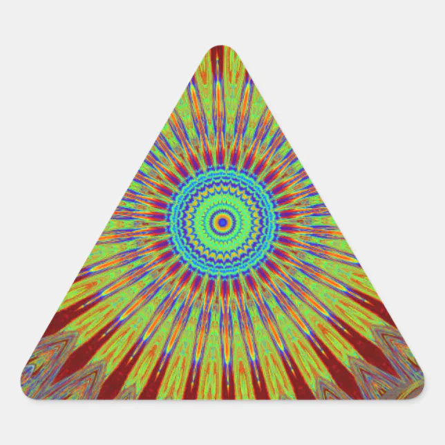 Iranian carpet African ethnic tribal pattern.jpg Triangle Sticker | Zazzle