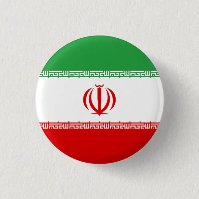 Iranian Flag, Flag of Iran Button | Zazzle
