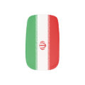 Iranian flag nails minx nail wraps | Zazzle