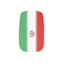Iranian flag nails minx nail wraps | Zazzle