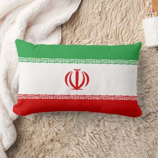 Iranian (Persian) flag pillow | Zazzle