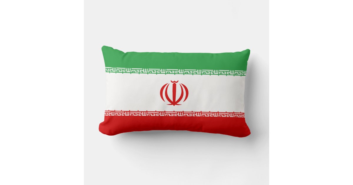 Iranian (Persian) flag pillow | Zazzle