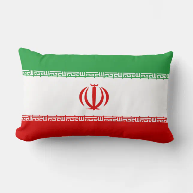 Iranian (Persian) flag pillow | Zazzle