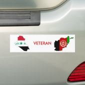 Iraq & Afghanistan Veteran Bumper Sticker | Zazzle