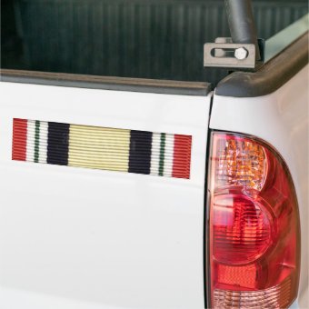Iraq campaign ribbon bumper sticker | Zazzle