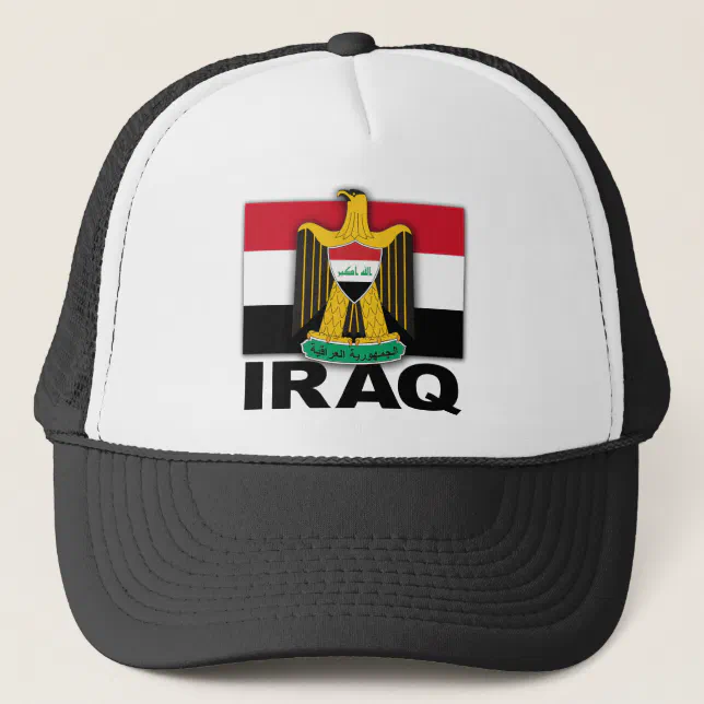 Iraq Coat of Arms Flag Trucker Hat | Zazzle