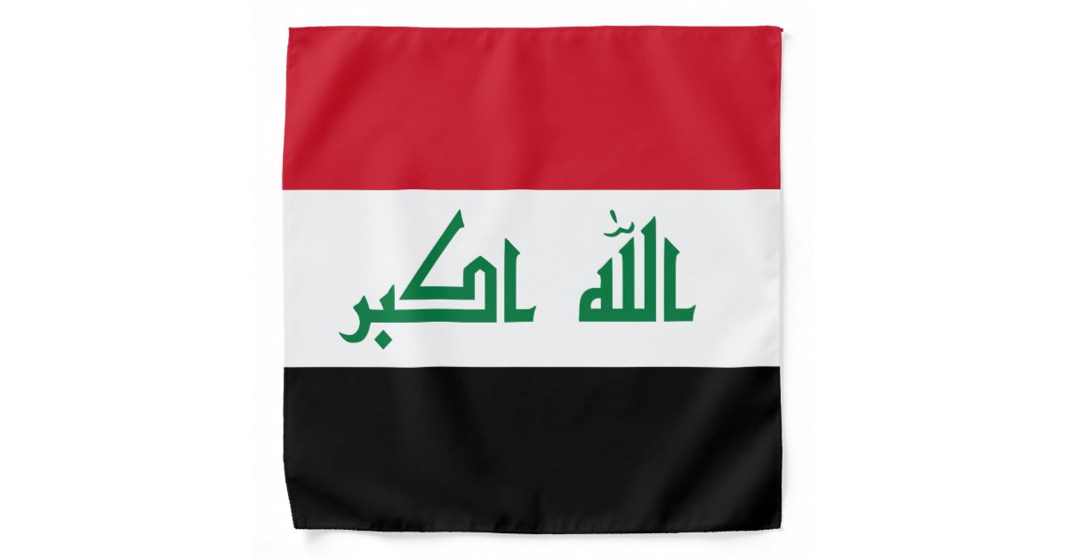 Iraq Flag Bandana | Zazzle