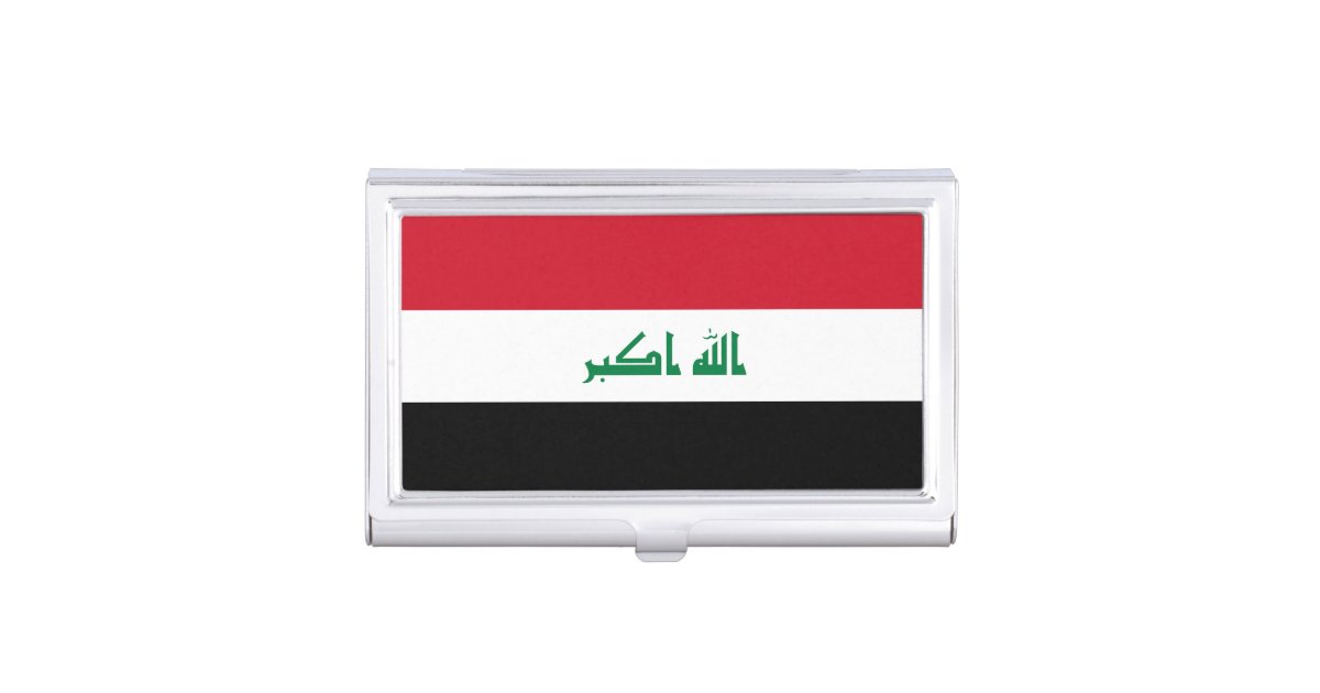 Iraq Flag Business Card Case | Zazzle