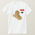 Iraq Flag Heart and Map T-Shirt | Zazzle