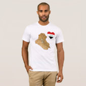 Iraq Flag Heart and Map T-Shirt | Zazzle