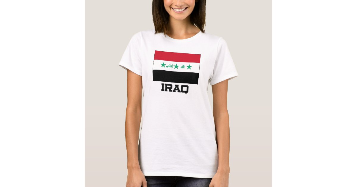 Iraq Flag T-Shirt | Zazzle