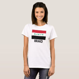 Iraq Flag T-Shirt | Zazzle