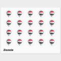 Iraq Pin Location Flag Classic Round Sticker | Zazzle