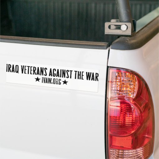 Iraq Veterans Against the War Bumper Sticker | Zazzle