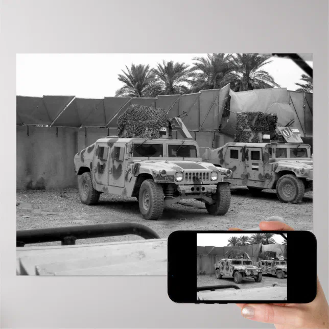 Iraqi army Humvee (M-1151) Poster | Zazzle