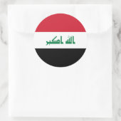 Iraqi Flag, Flag of Iraq Classic Round Sticker | Zazzle