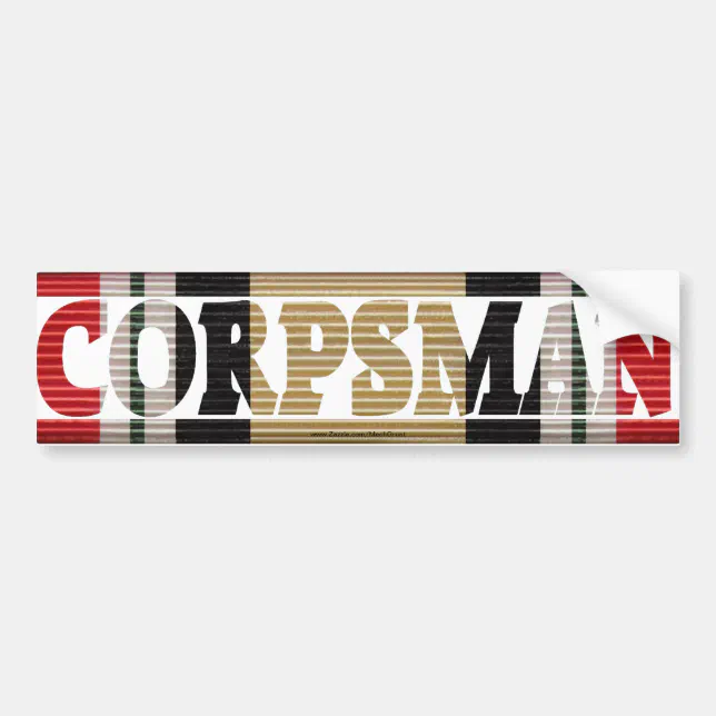 Iraqi Veteran Corpsman CMR Bumper Sticker | Zazzle