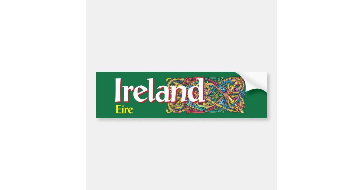 Ireland Bumper Sticker | Zazzle