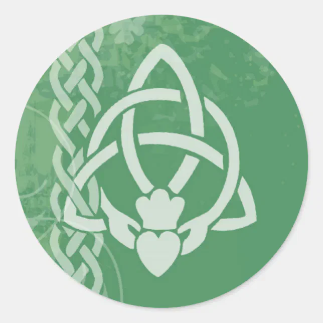 Ireland Claddagh Classic Round Sticker | Zazzle