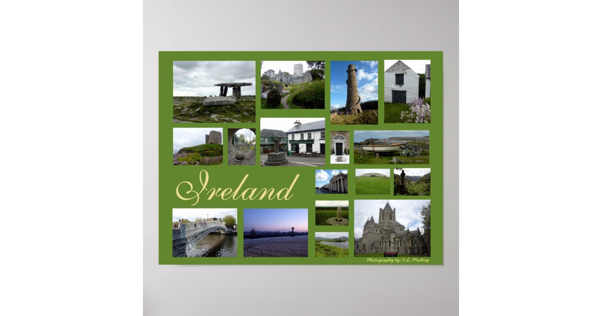 Ireland Collage (Landscape) Poster | Zazzle