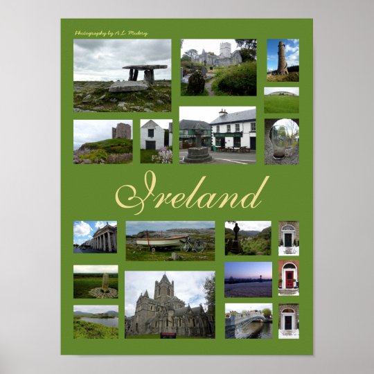Ireland Collage (Portrait) Poster | Zazzle.com